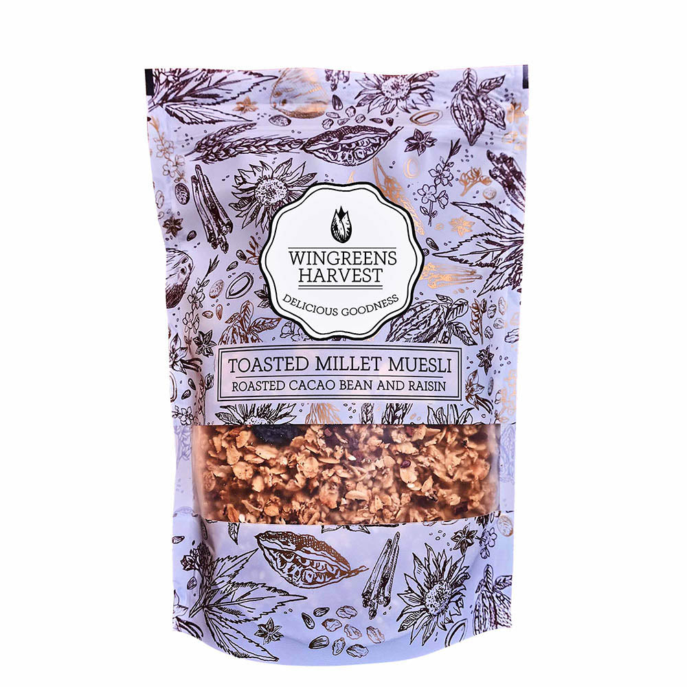 Order Toasted Millet Muesli Roasted Cacao Bean Online at Wingreens World